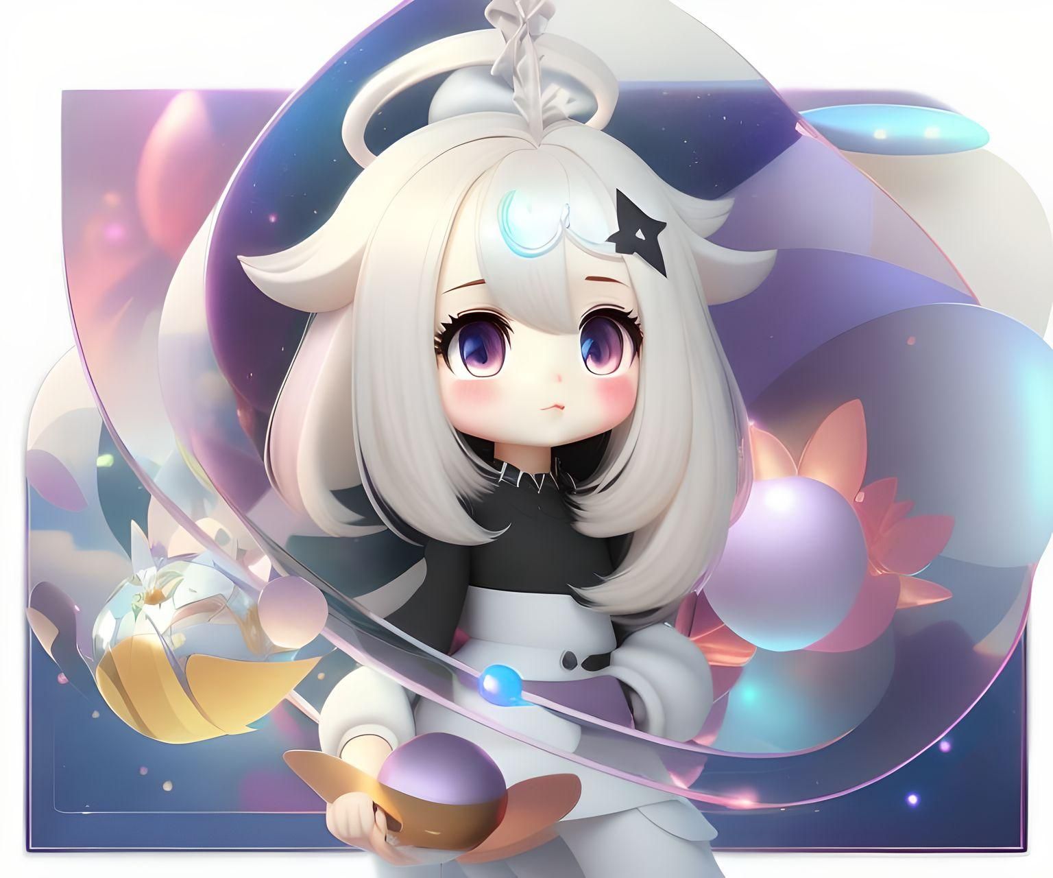 I told AI to draw Paimon… again…. But in realism!? 😱 😇 🩷 CUTE OR NO ...