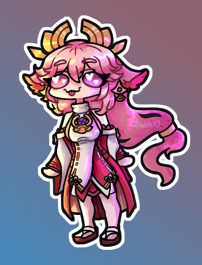 Teeny lil Yae Miko Genshin Impact | HoYoLAB