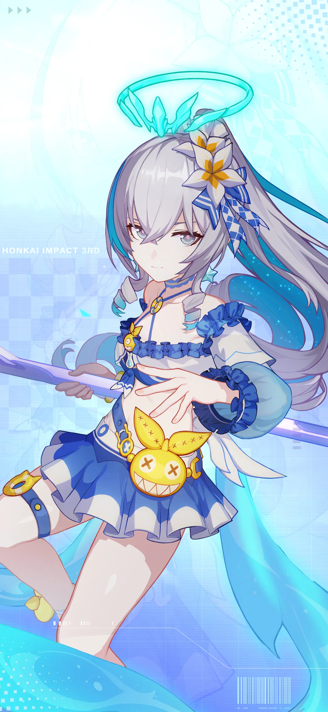 Ocean Dive Herrscher trio summer outfit official wallpaper - Kiana, Mei ...