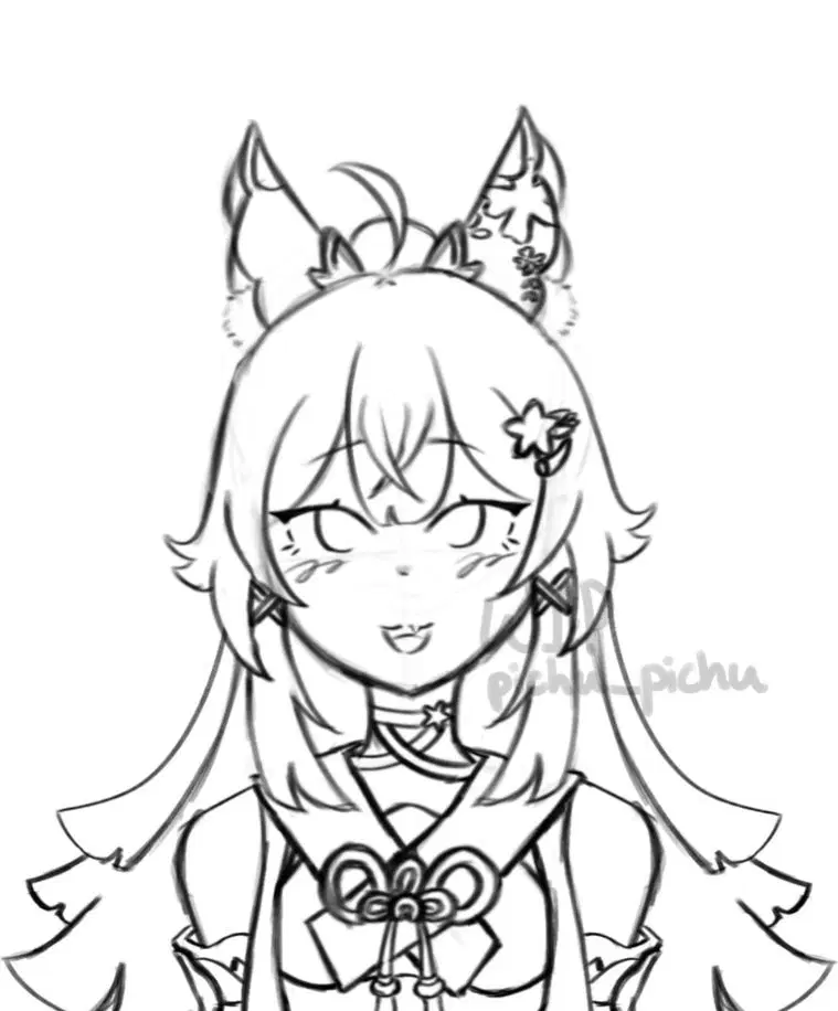 kirara coloring pages