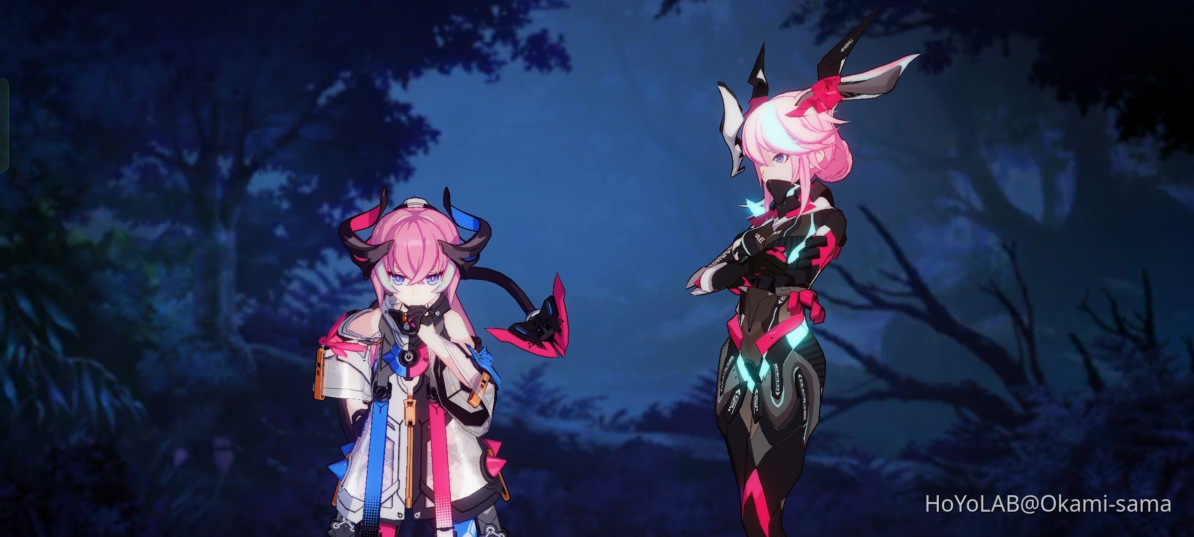 Yae Kasumi looking at Delta thinking of something... Honkai Impact 3rd ...
