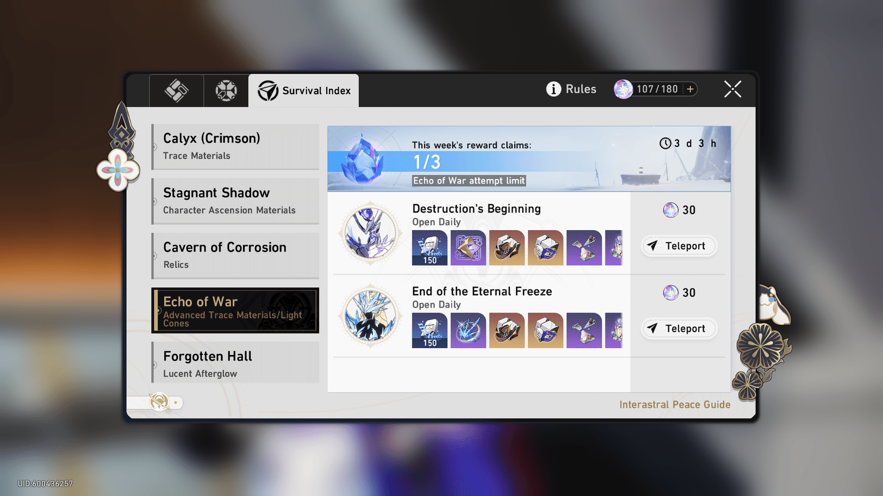 Honkai Star Rail: Resource priorities - Energy Usage - Efficiency tips ...