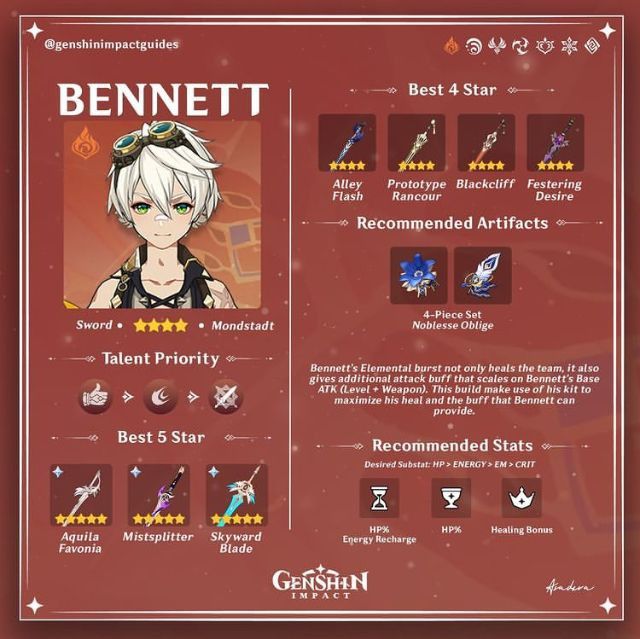 bennett build !! Genshin Impact | HoYoLAB