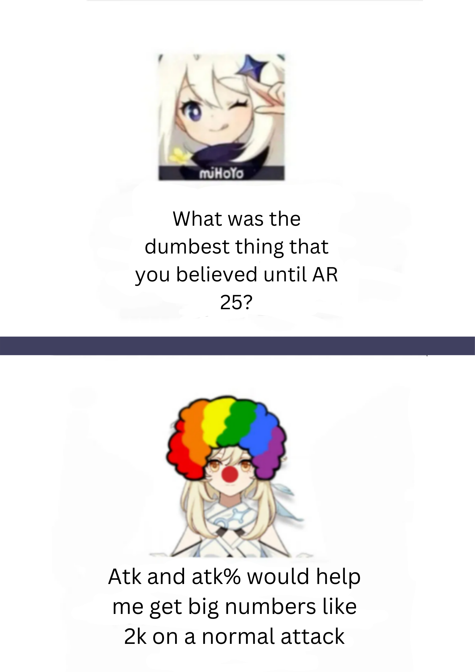 My highest attack with these stats was 55 Genshin Impact | HoYoLAB