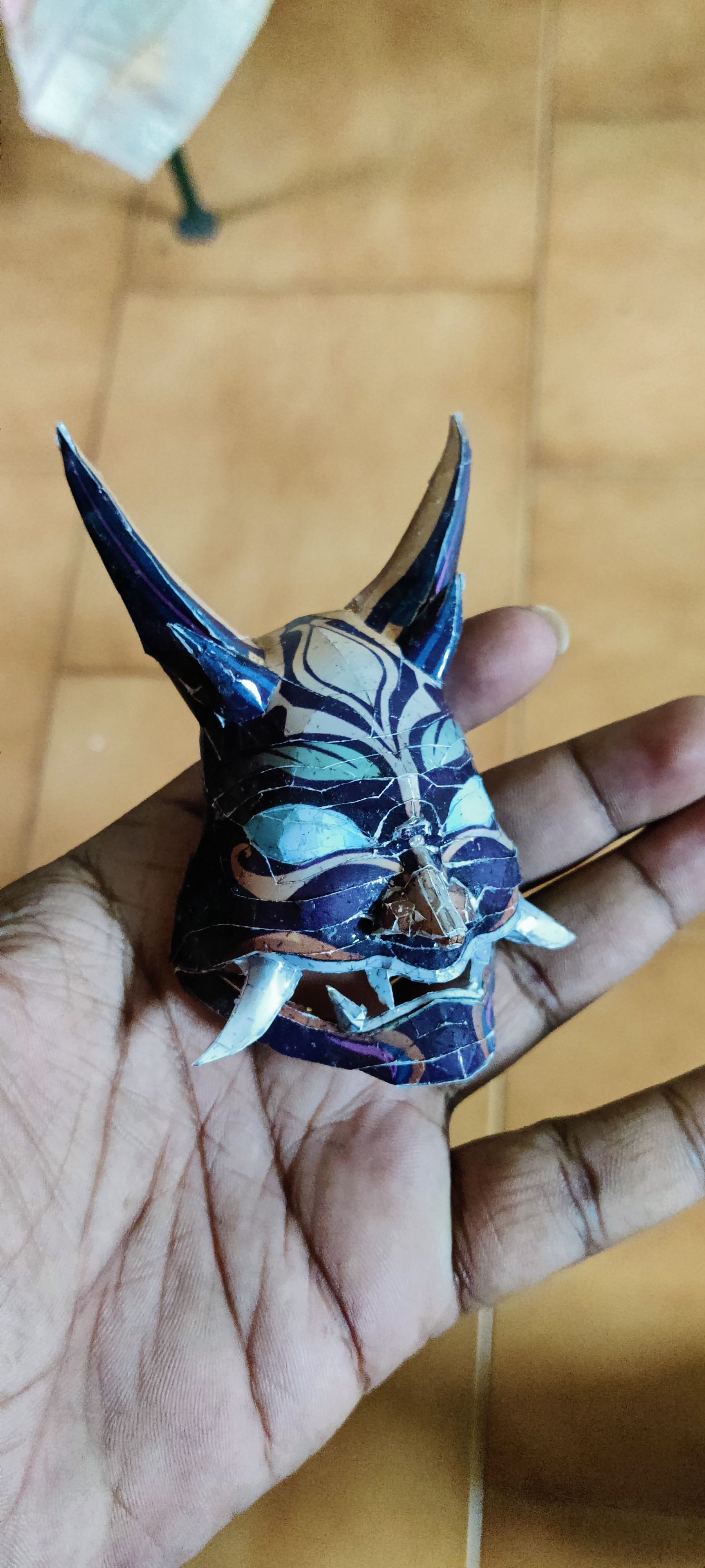 Xiao Mask i made with paper for my xiao figure Genshin Impact | HoYoLAB
