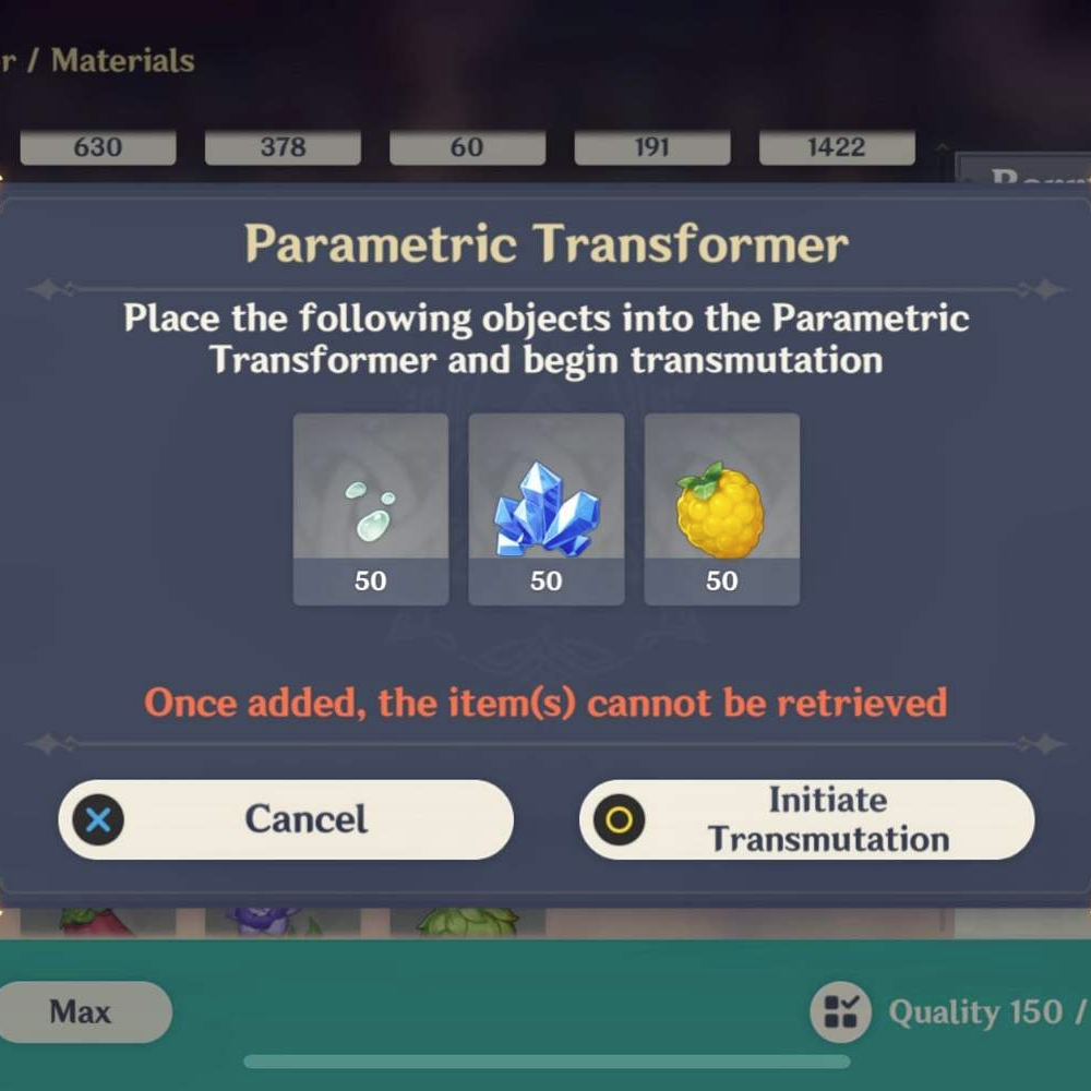 Don't forget to use your Parametric Transformer every week! Genshin ...