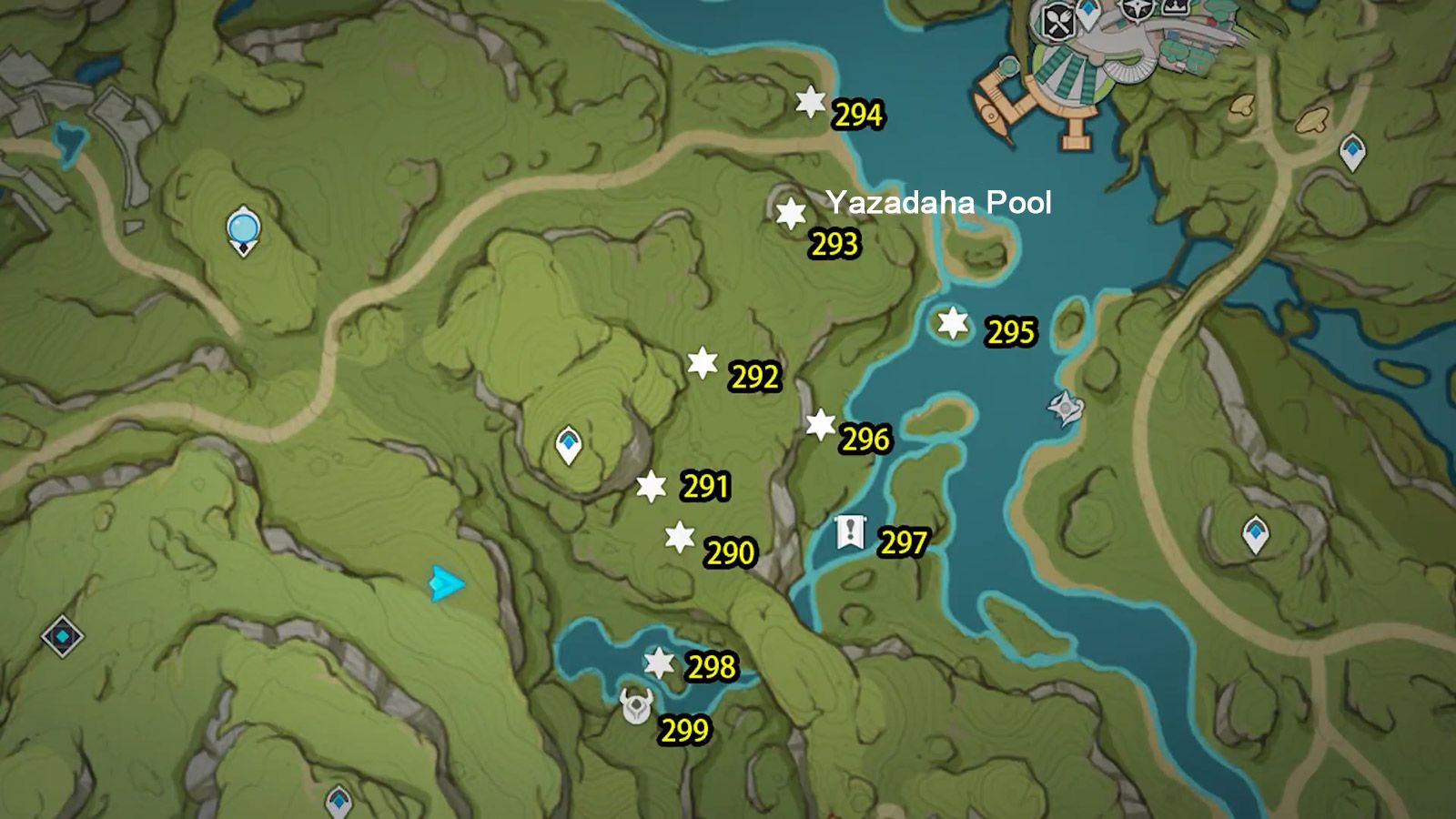 Sumeru Rainforest Chest Collection Guide 18 — Yazadaha Pool (290-299 ...