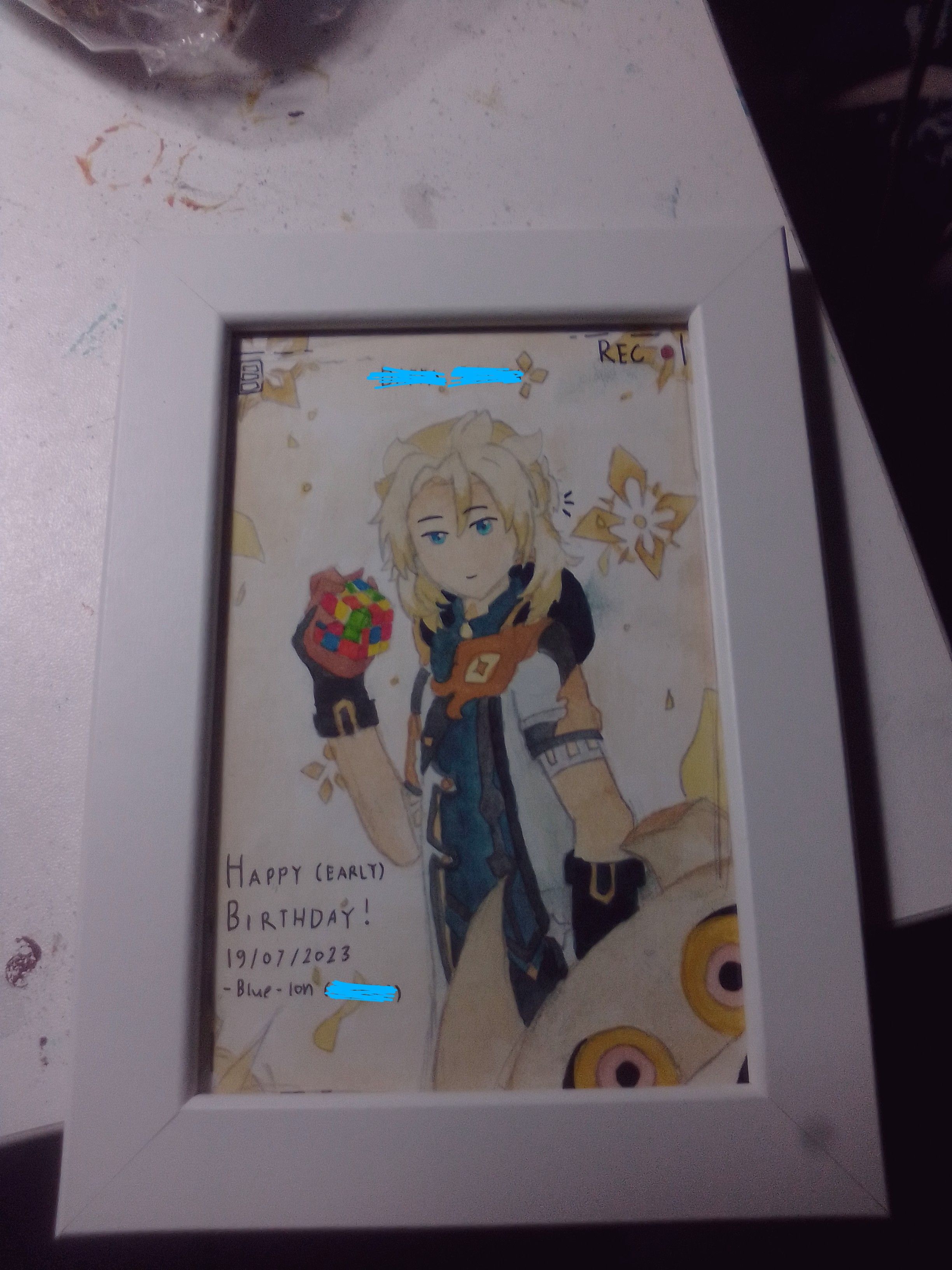 Albedo Painting For my Friend's B-Day Genshin Impact | HoYoLAB