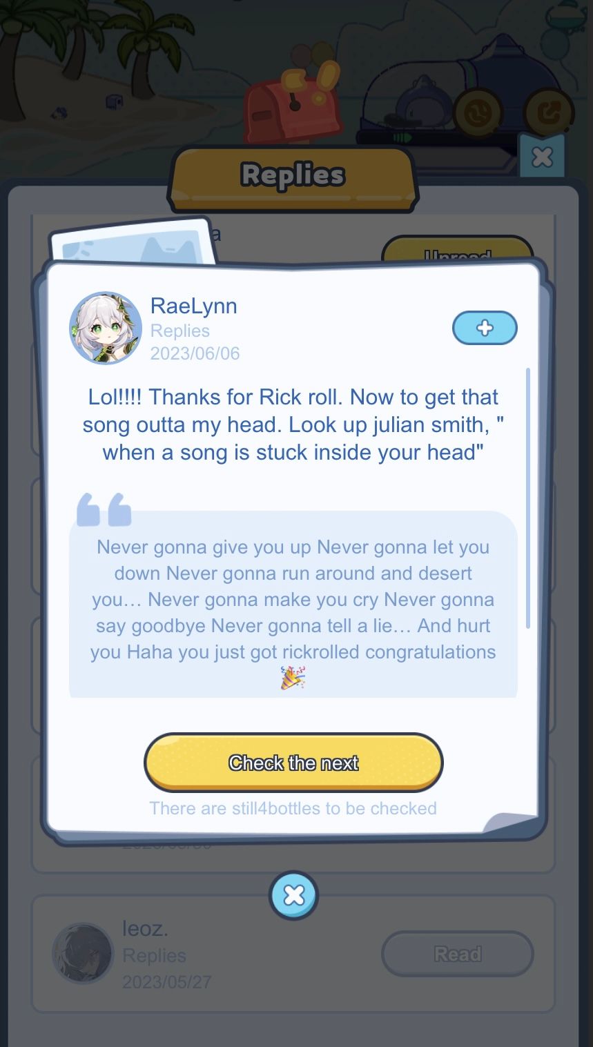 Rickroll reactions 😂 + 2 “I’m touched!” replies 😒 | HoYoLAB