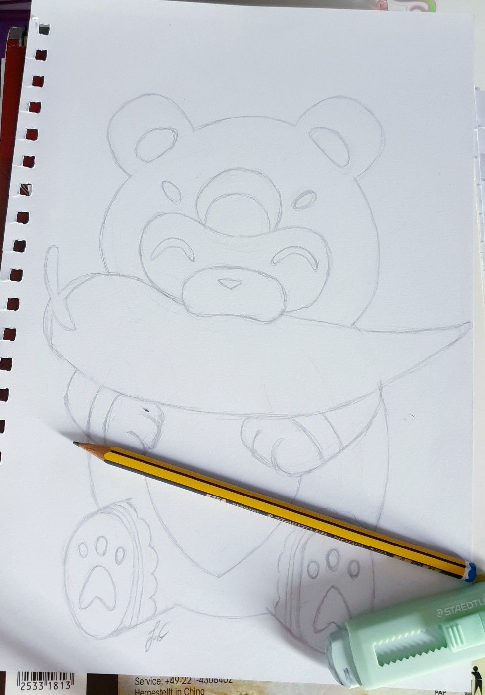Guoba fanart wip (ﾉ ヮ )ﾉ*:･ﾟ Genshin Impact | HoYoLAB