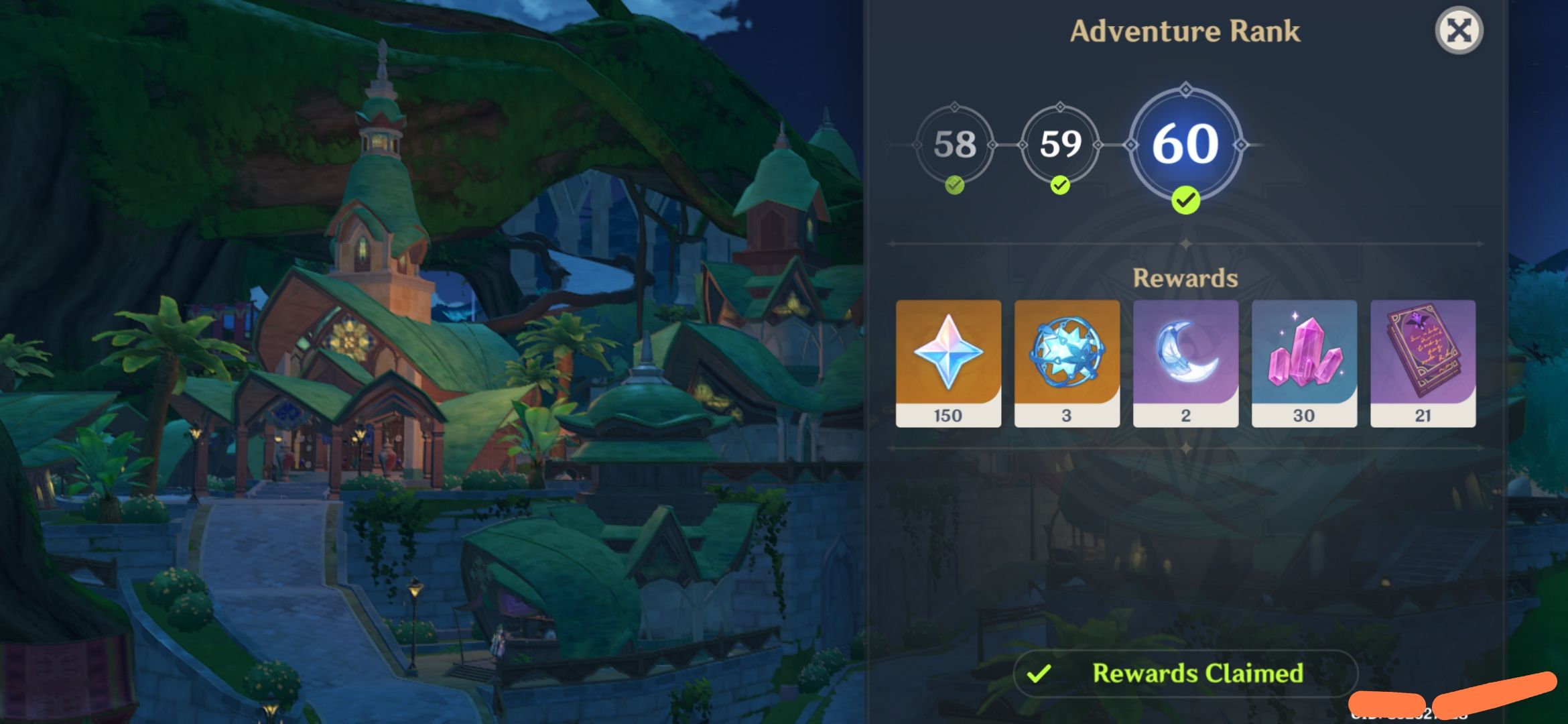 Adventure Rank 60 Genshin Impact | HoYoLAB