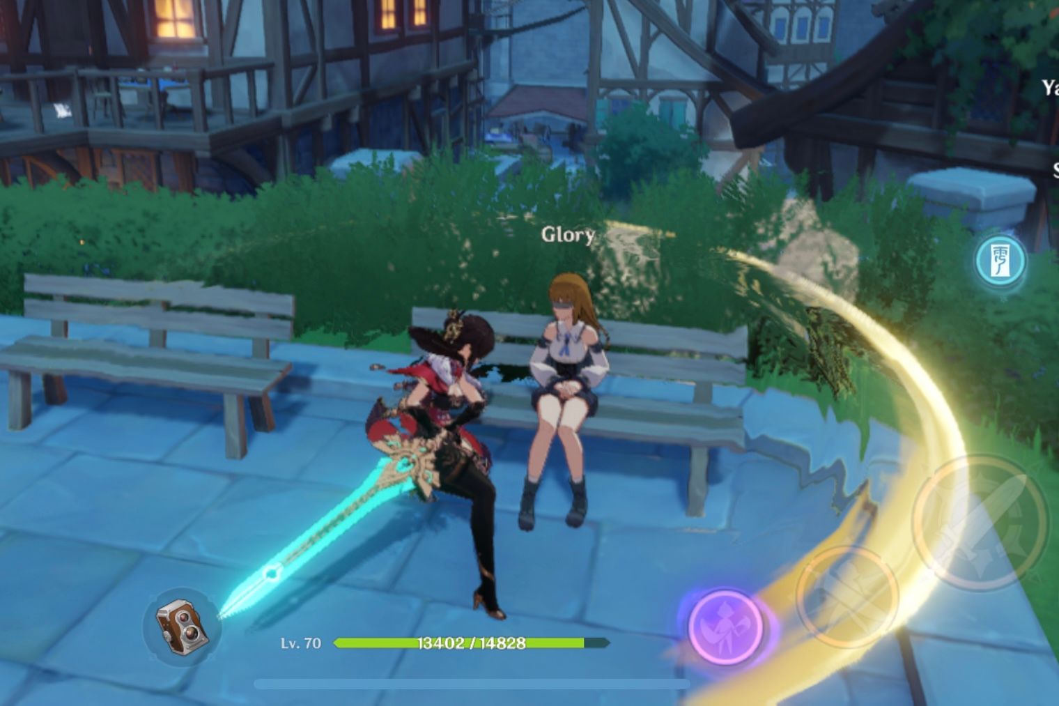 Glory doesn’t get scared when you swing at her Genshin Impact | HoYoLAB