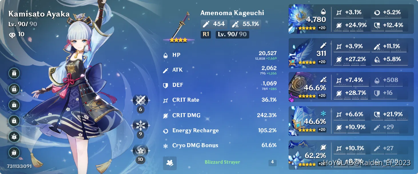 Kamisato Ayaka Build (With and Without Mistplitter) Genshin Impact | HoYoLAB