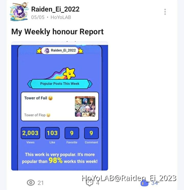 The number of views and likes 💀💀 | HoYoLAB