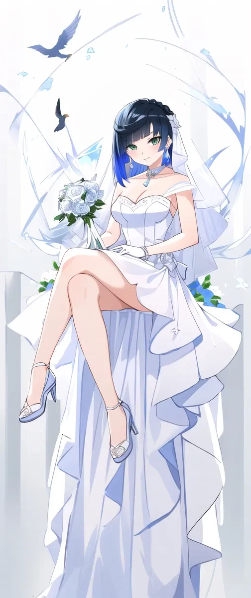 Wedding 💒 Card Series #2/7: Bride Yelan! Genshin Impact | HoYoLAB