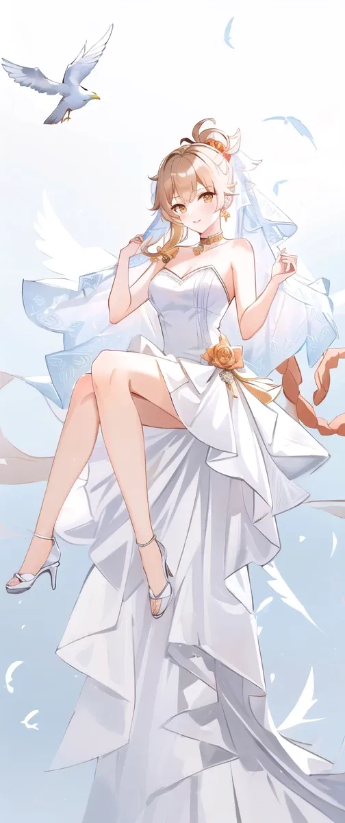 Wedding 💒 Card Series #5/7: Bride Yoimiya! Genshin Impact | HoYoLAB