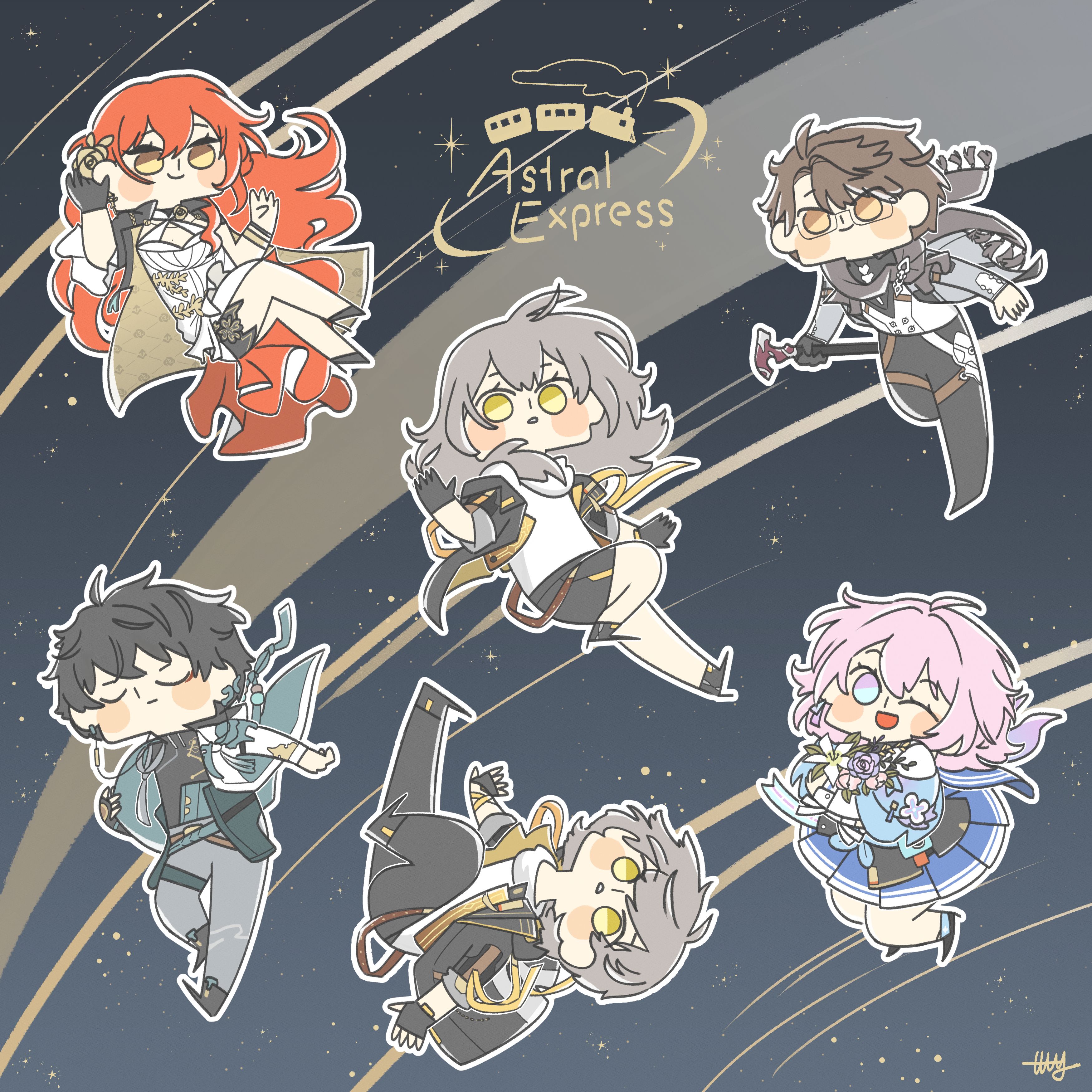The astral express family Honkai: Star Rail | HoYoLAB
