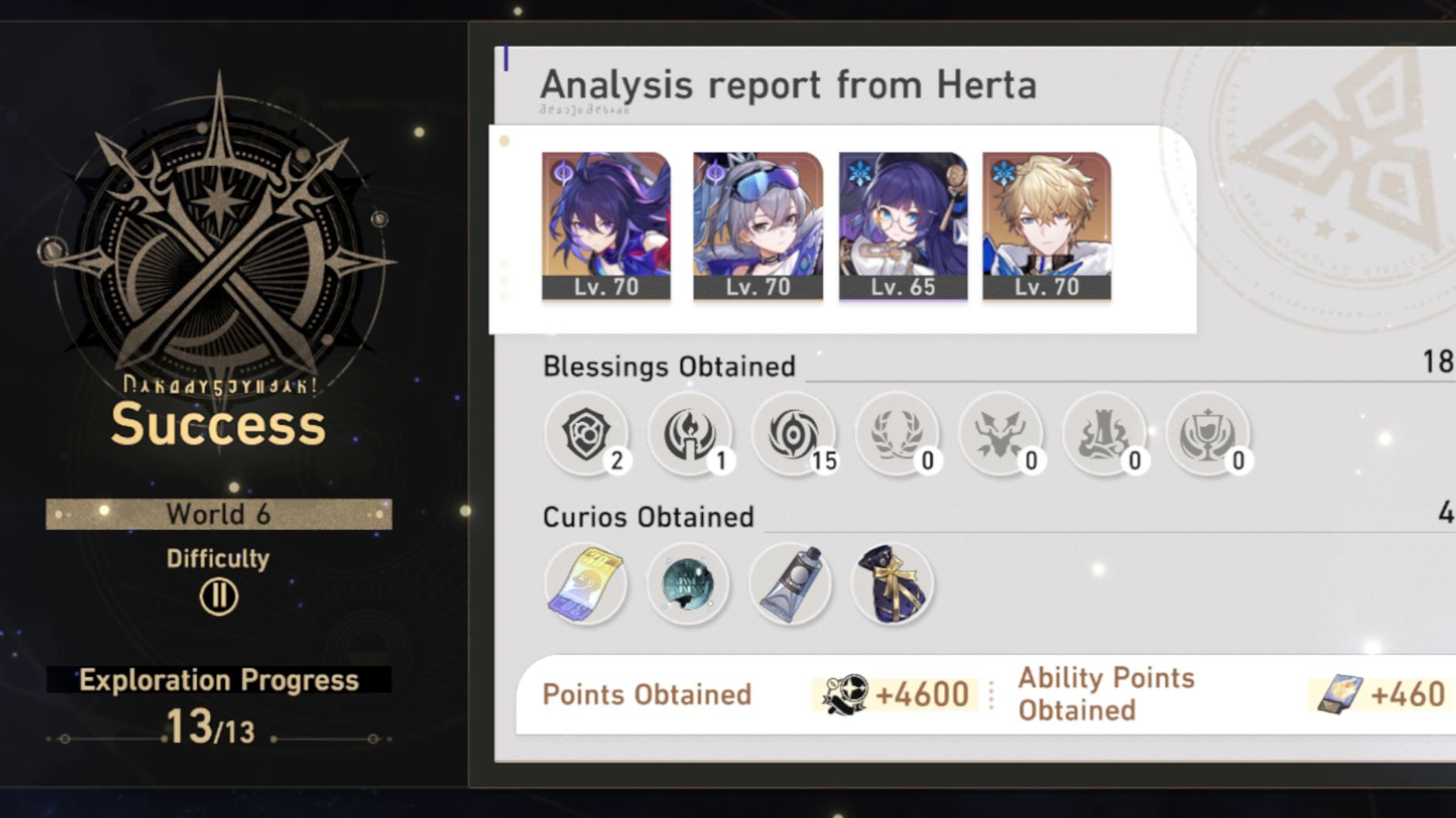 [StarRail 1.1] Silver Wolf Nihility Path Team | Simulated Universe World 6 Difficulty 2 Honkai ...