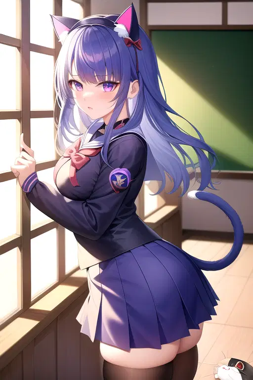 Raiden Shogun (JK Neko ver.) AI Generated Genshin Impact | HoYoLAB