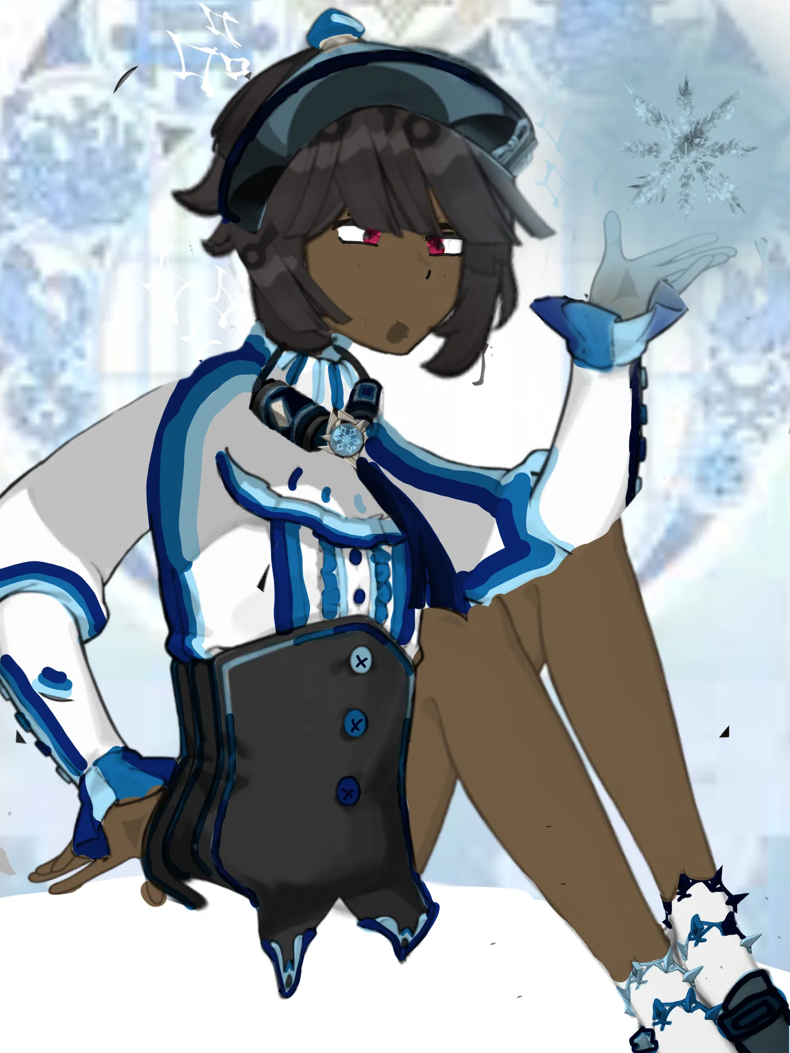 my cryo oc and his wepon Genshin Impact | HoYoLAB