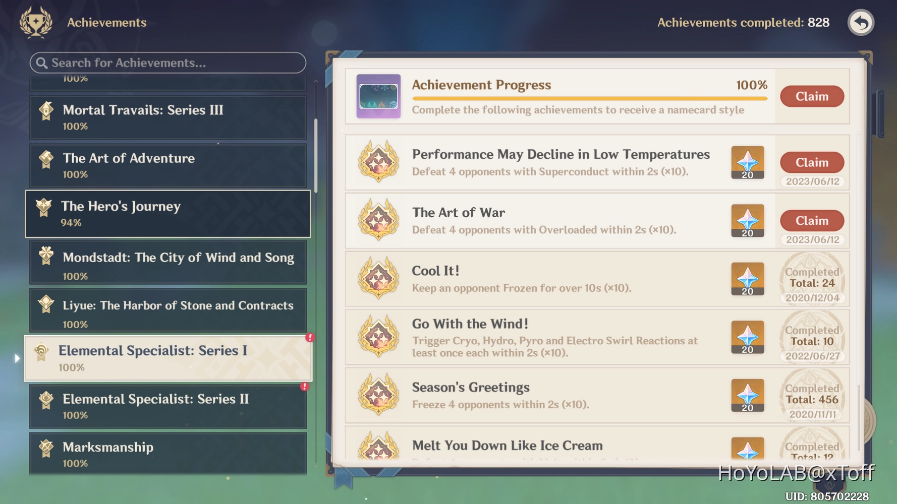 Elemental Specialist Series Genshin Impact | HoYoLAB