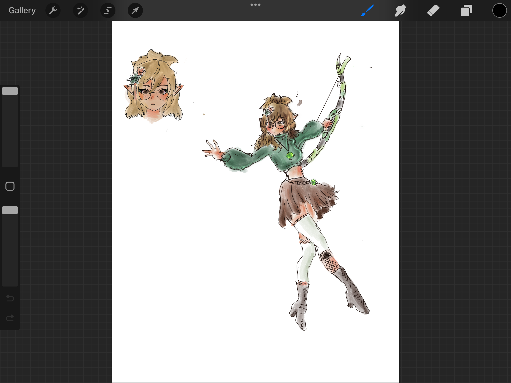 I made a genshin character on picrew and drew it :0 Genshin Impact ...