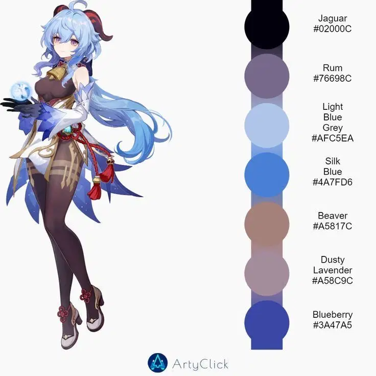 Color palettes Genshin Impact | HoYoLAB