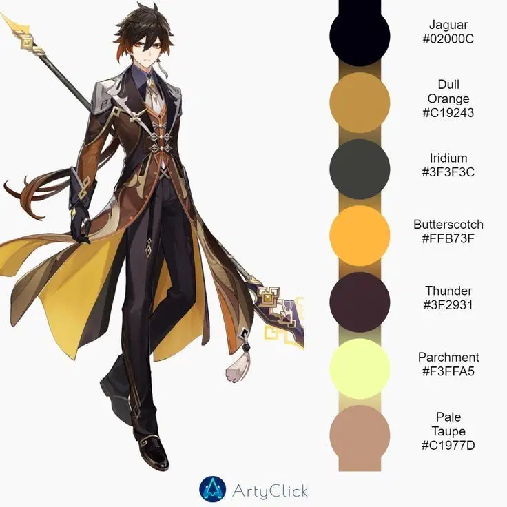 Color palettes Genshin Impact | HoYoLAB