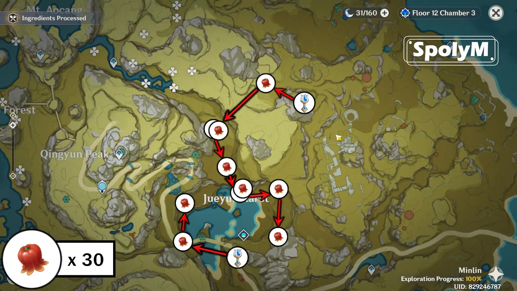 All 172 Jueyun Chili Locations (Video & Maps) Genshin Impact | HoYoLAB