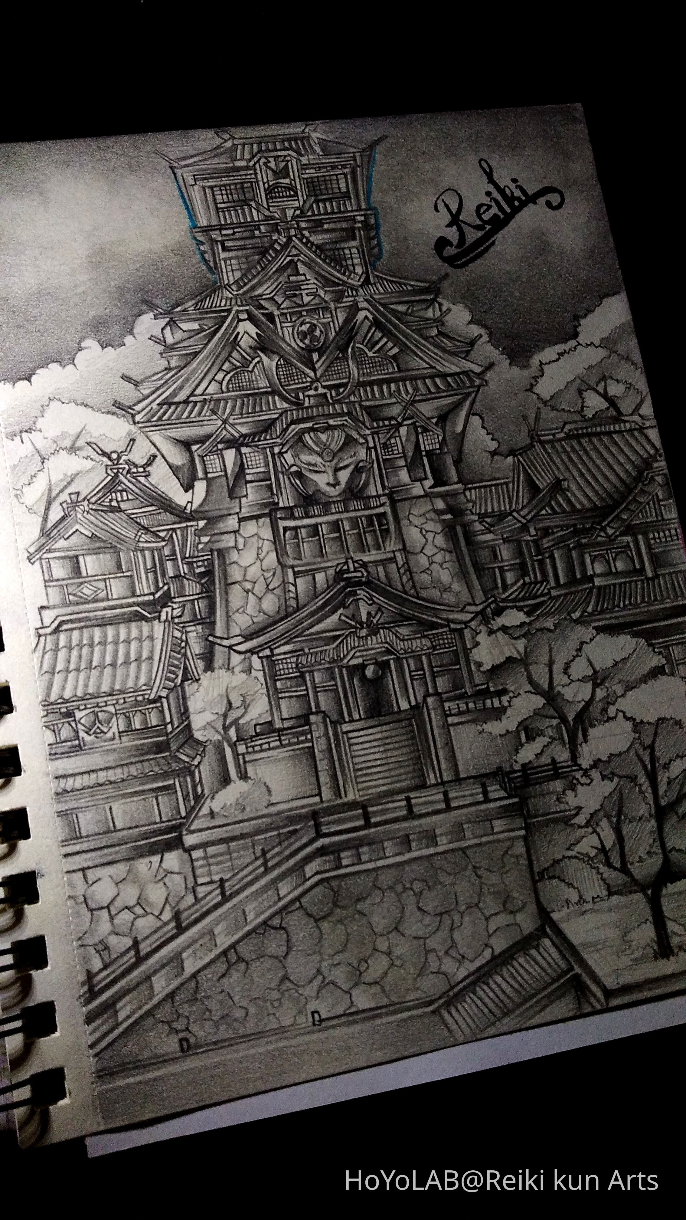 Here's the finished piece of Inazuma drawing Genshin Impact | HoYoLAB