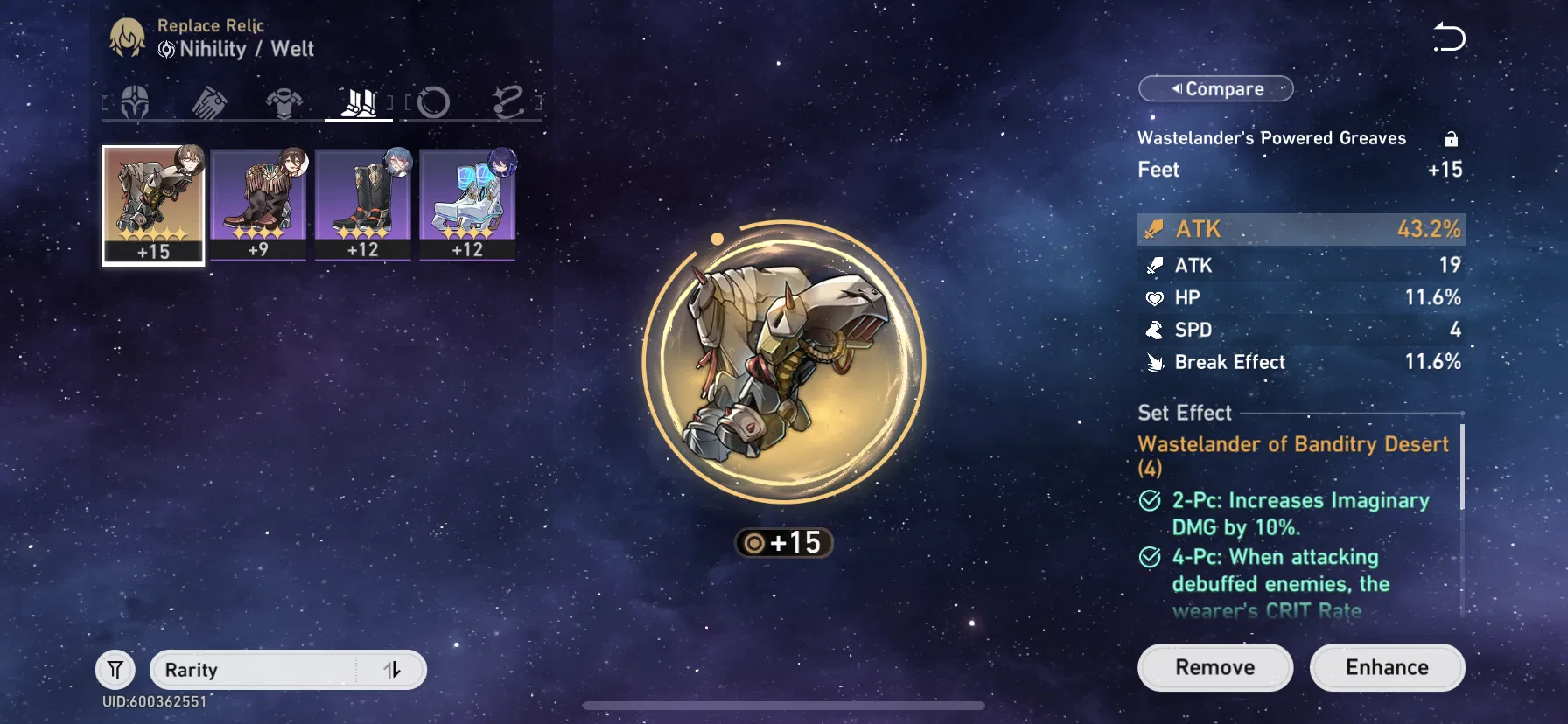 Welt build Sub DPS/DeBuffer Honkai: Star Rail | HoYoLAB