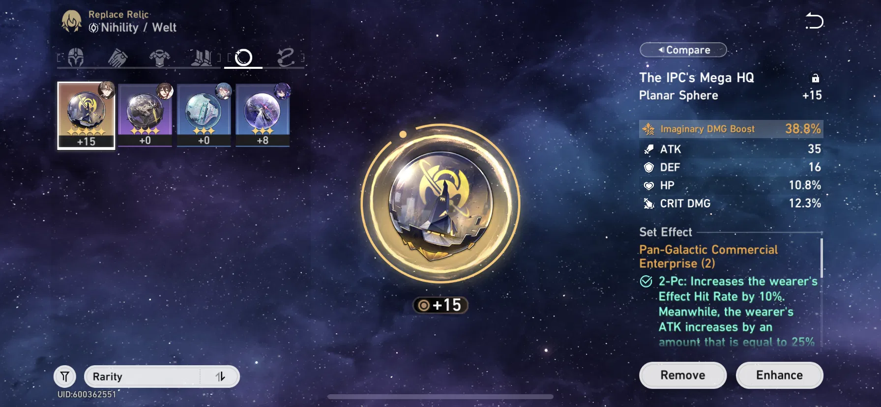 Welt build Sub DPS/DeBuffer Honkai: Star Rail | HoYoLAB