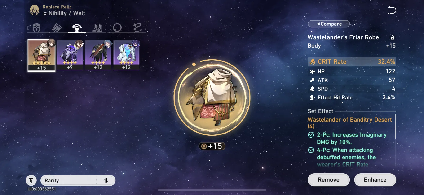 Welt build Sub DPS/DeBuffer Honkai: Star Rail | HoYoLAB