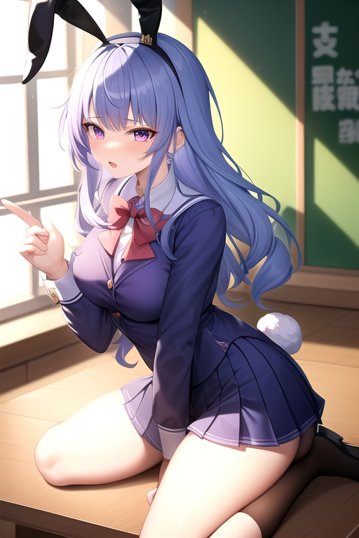 Raiden Shogun (Rabbit JK ver.) AI Generated Genshin Impact | HoYoLAB