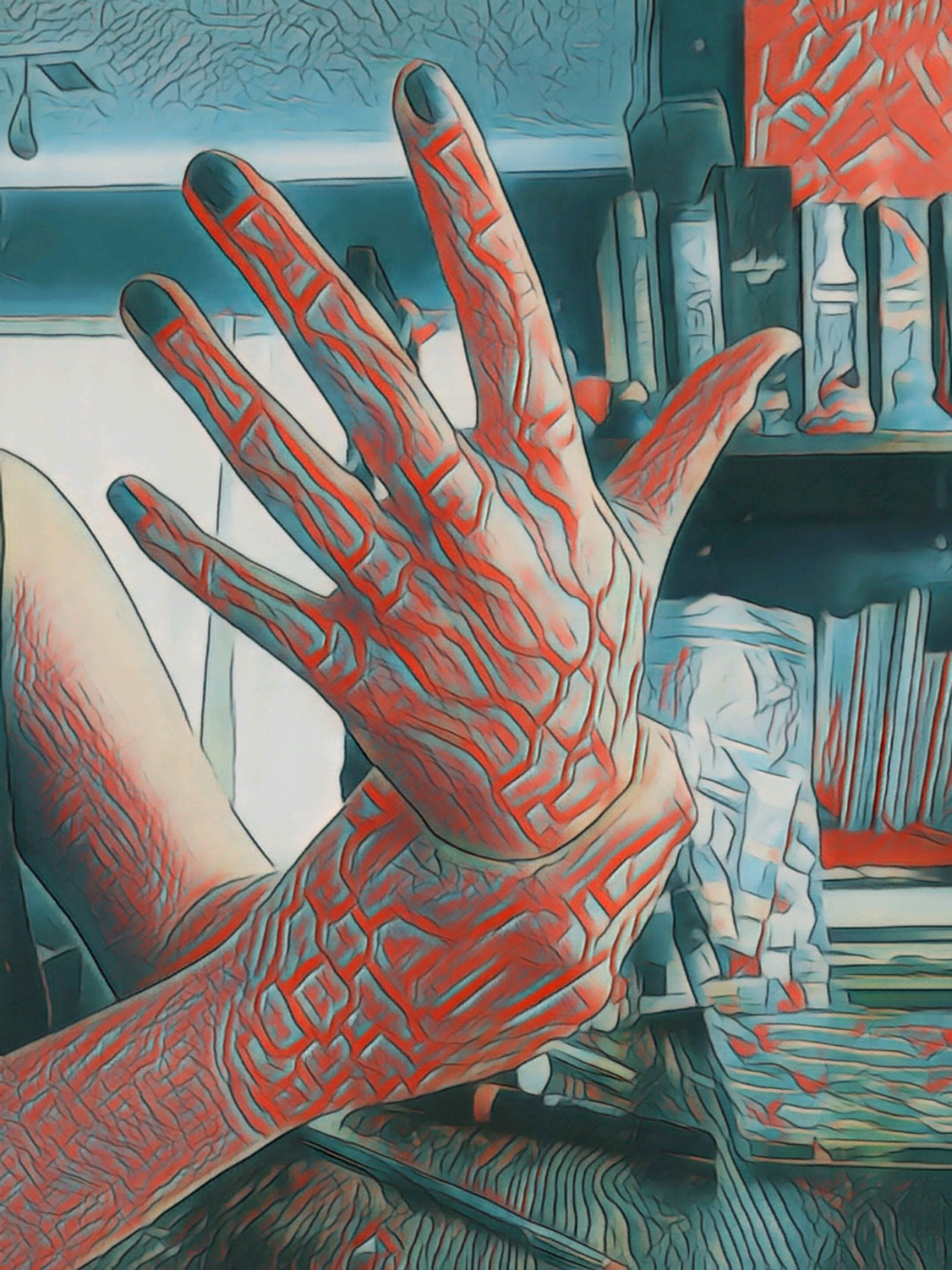I NEED and some one to draw ANY genshin characters with this hand ...