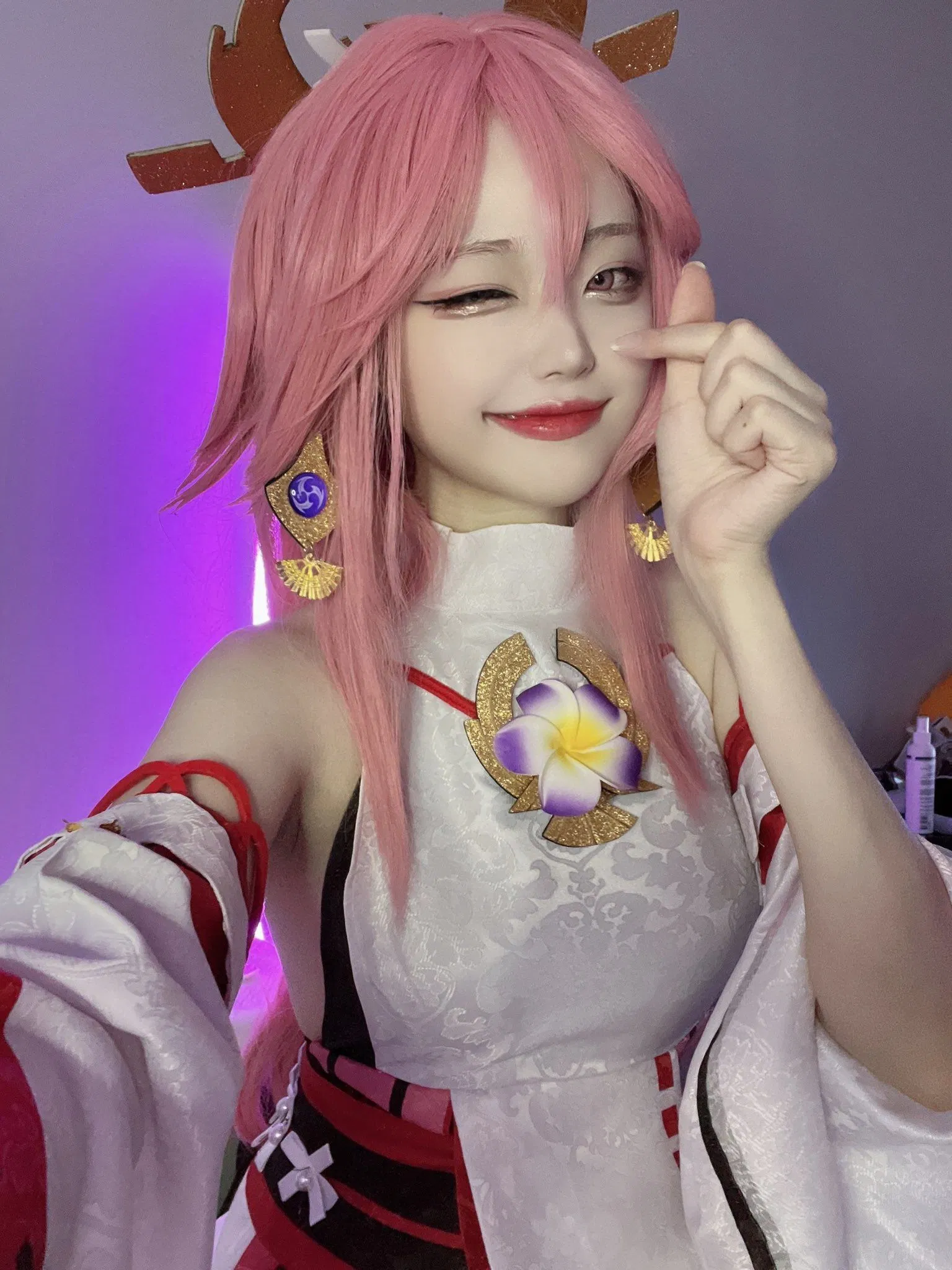 Hina slaying this Yae Miko cosplay ⚡🦊 Genshin Impact | HoYoLAB