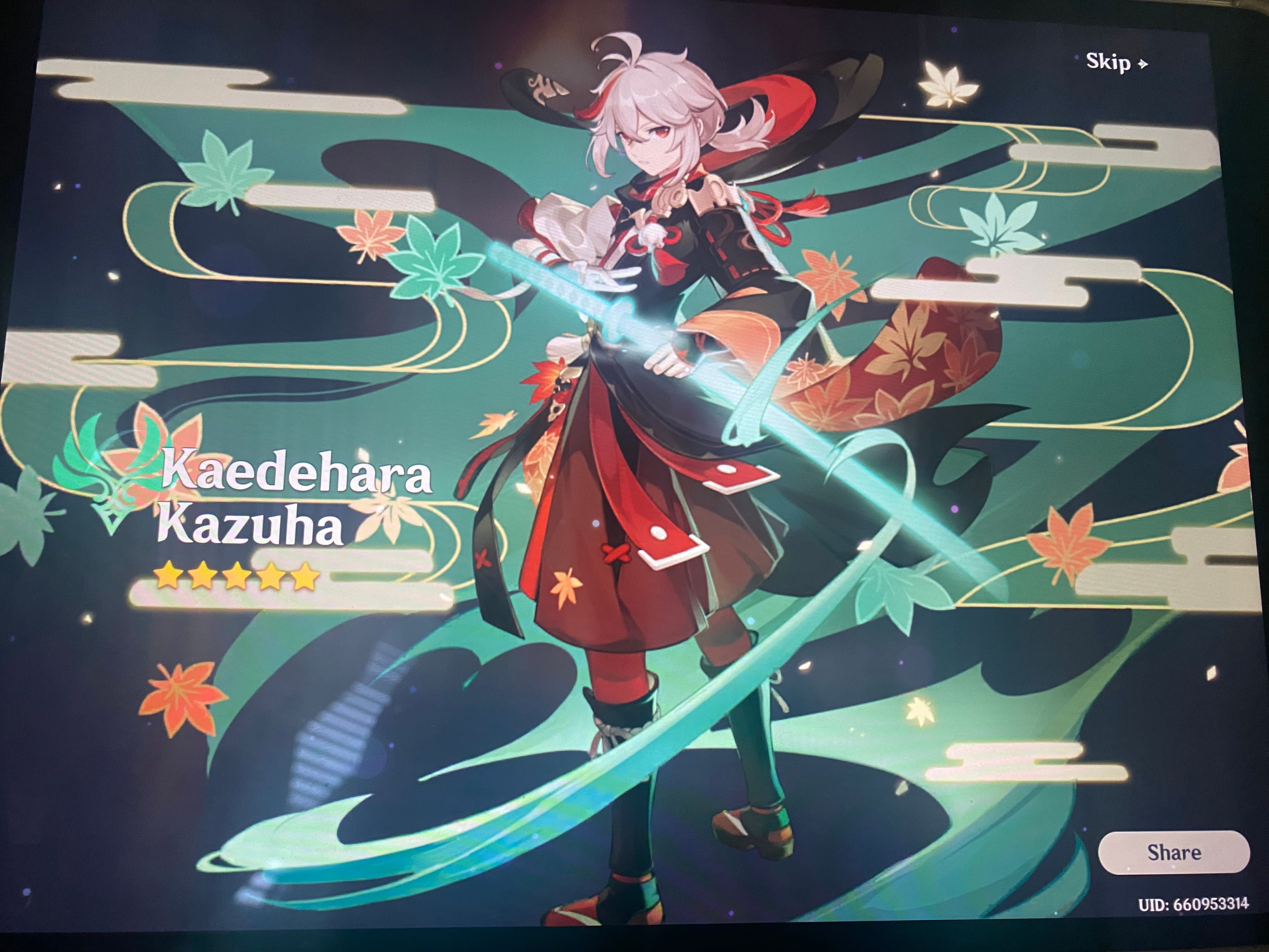 I got Kazuha! But I’m think on just saving up for a Wanderer rerun ...