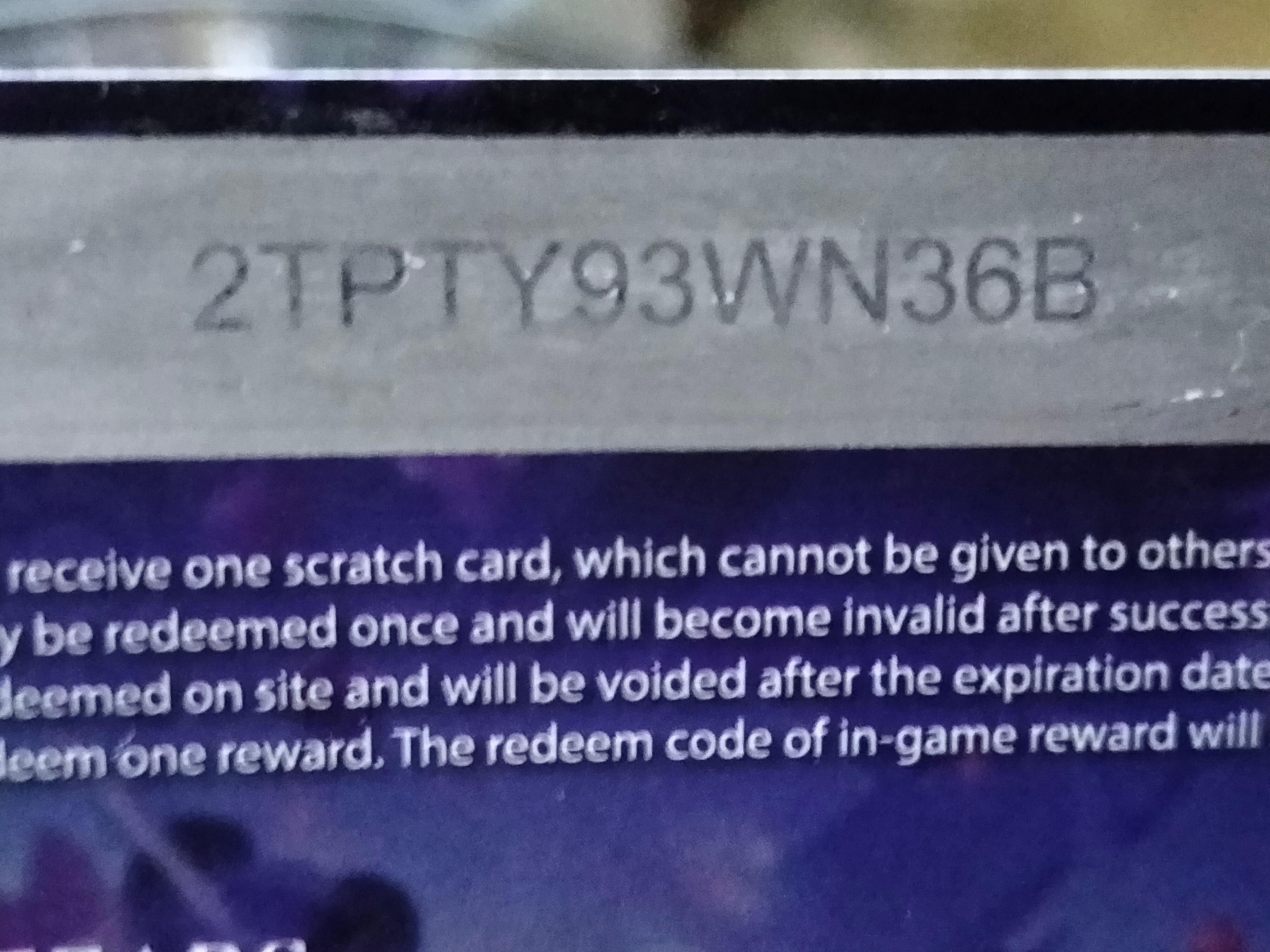 Here's an extra code i had from going to Marius birthday event ...