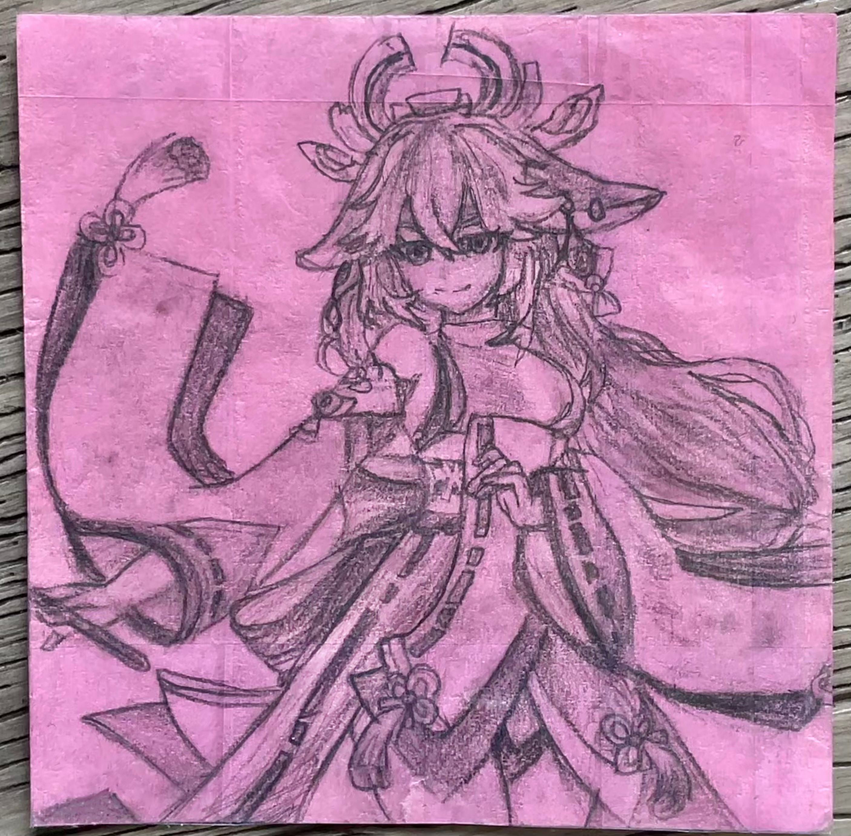 Yae miko drawing🌸 Genshin Impact | HoYoLAB