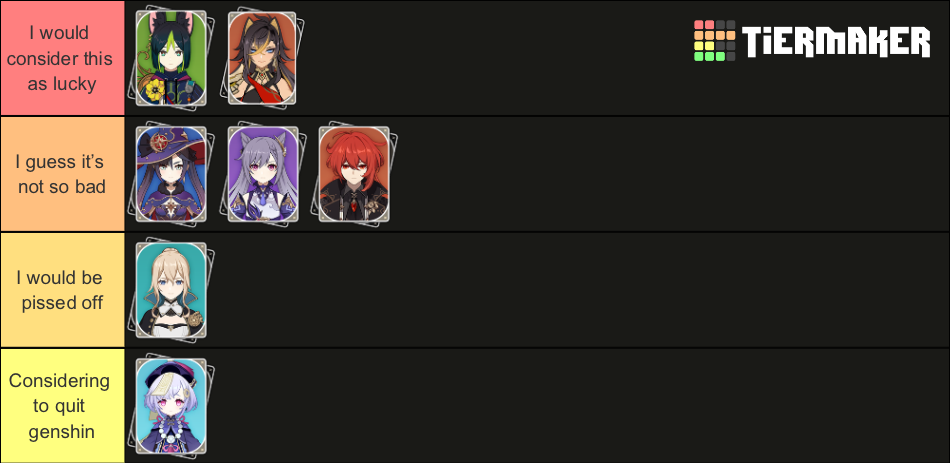 How would you feel if you lose 50/50 to them? This is my version. Genshin Impact | HoYoLAB