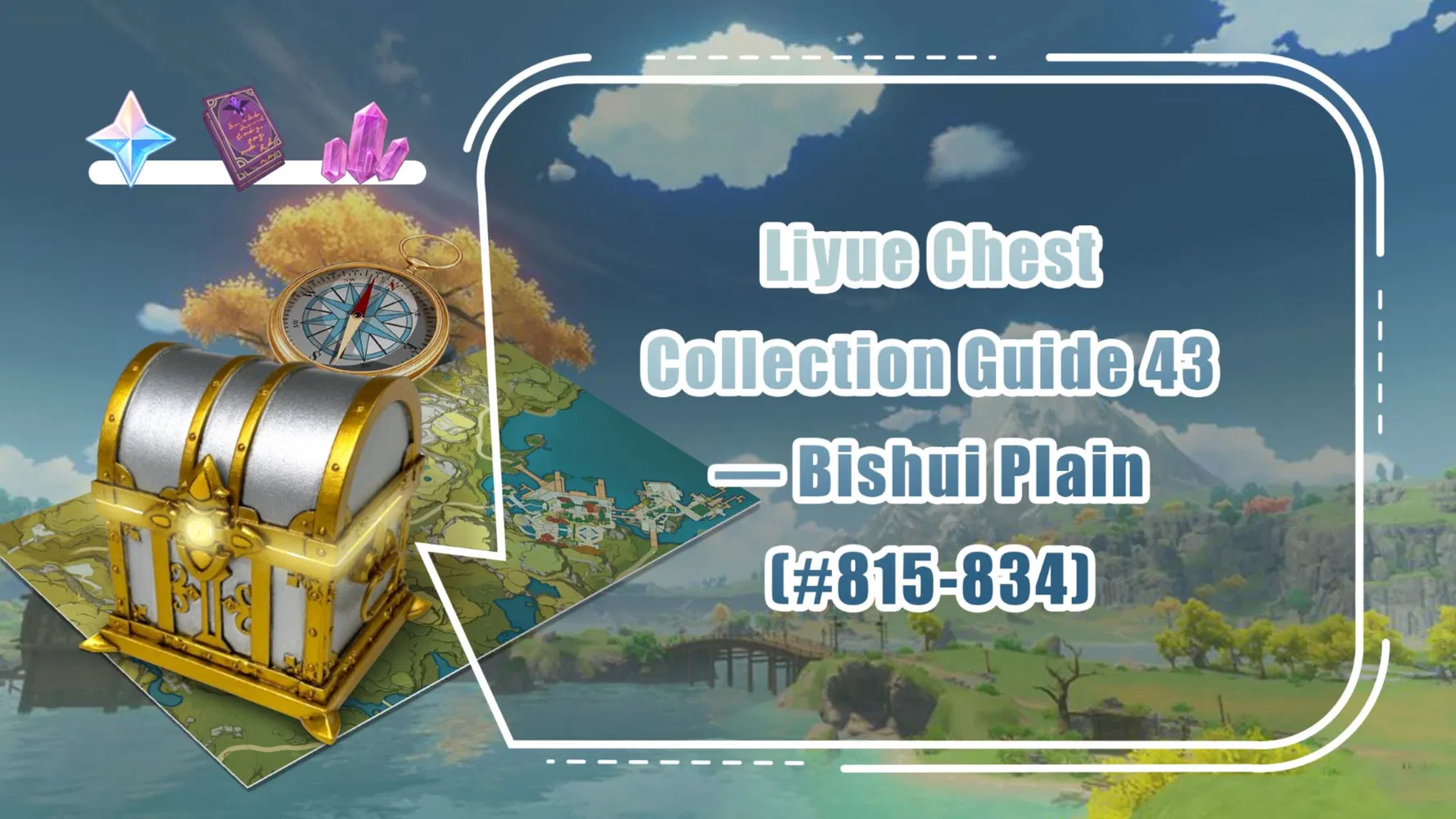 Liyue Chest Collection Guide 44 — Minlin I (#835-849) Genshin Impact ...