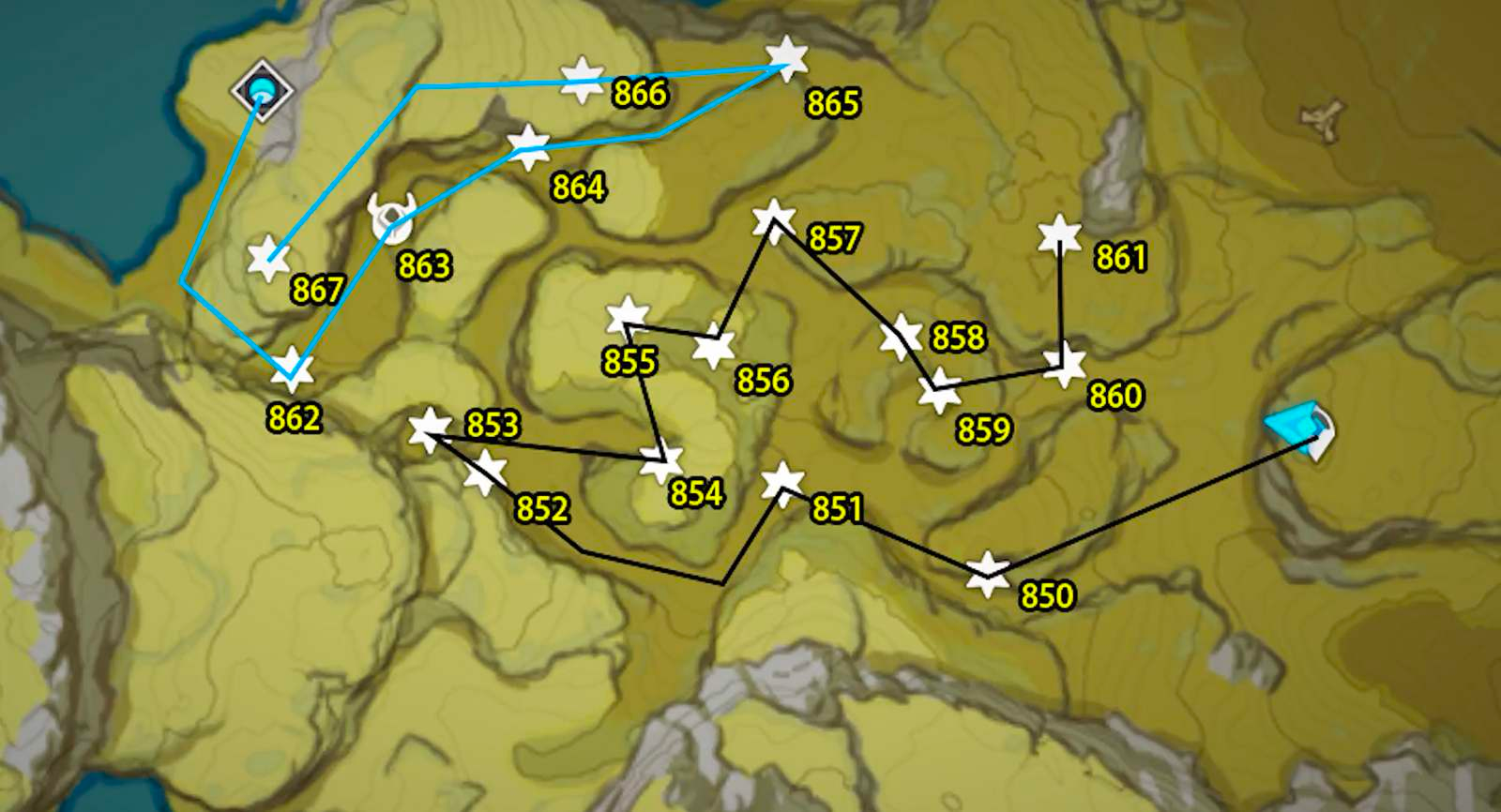 Liyue Chest Collection Guide 45 — Minlin II (#850-867) Genshin Impact ...