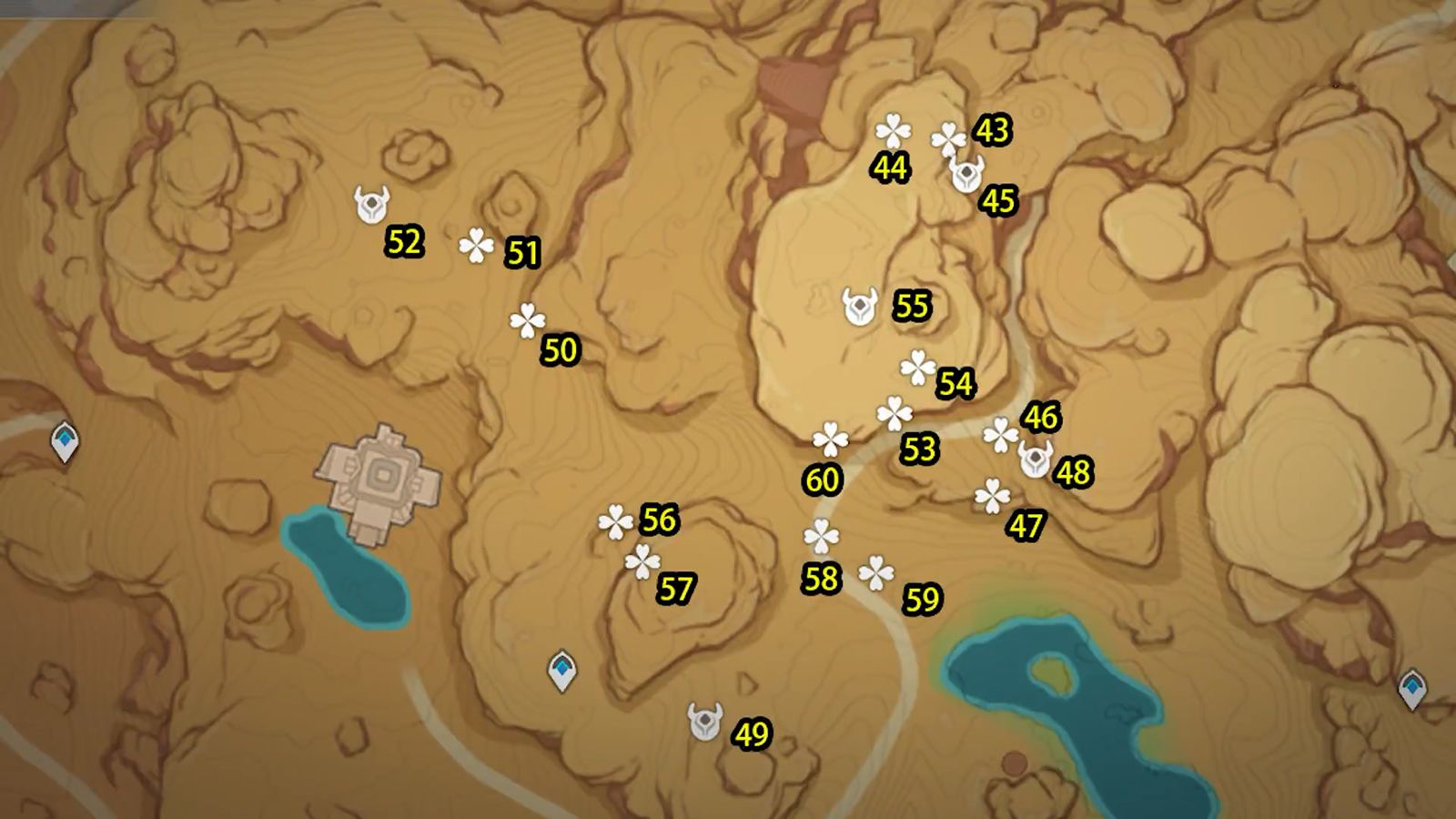 須彌沙漠寶箱收集攻略4——捨身陷坑洞穴（43-60） Genshin Impact | HoYoLAB