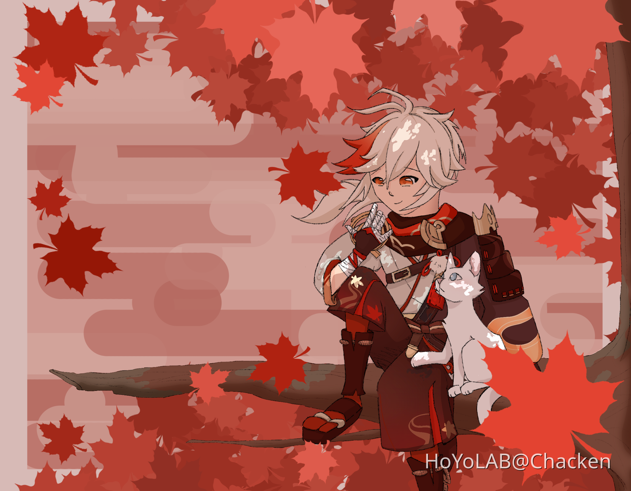 Kaedehara Kazuha Fan Art Contest Entry :,D Genshin Impact | HoYoLAB