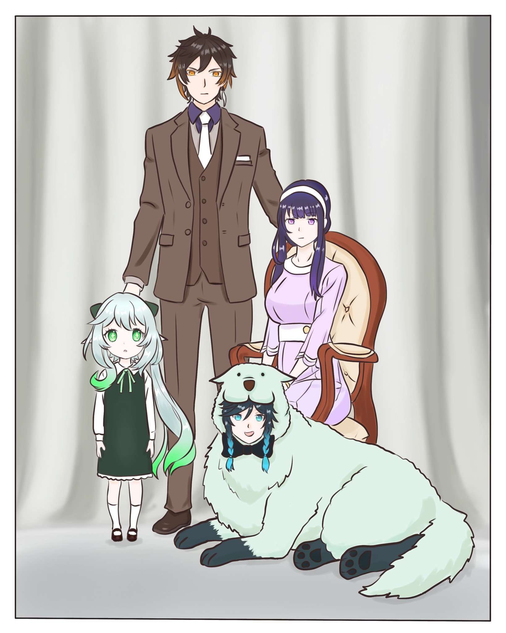 archon family photo time Genshin Impact | HoYoLAB