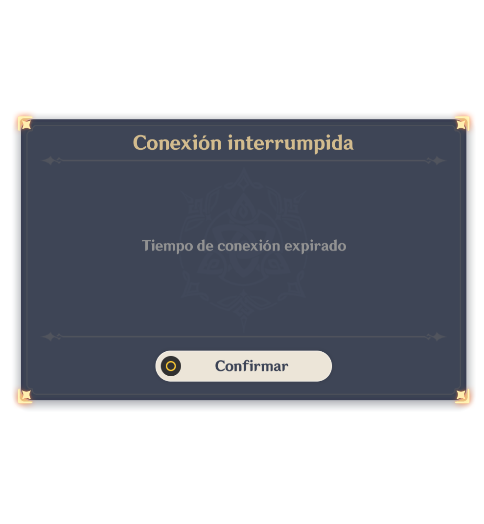 Tiempo de conexión interrumpida ¡Ayuda! Genshin Impact | HoYoLAB