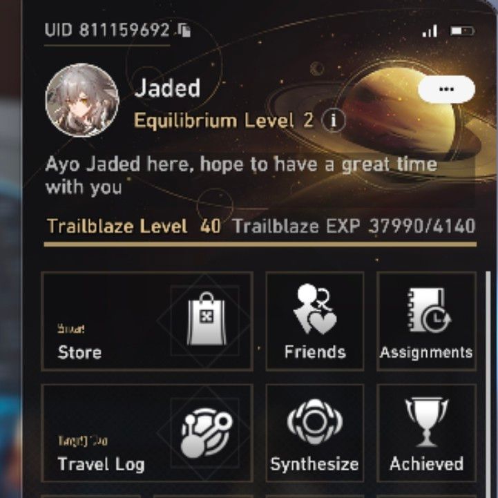 Halting at equilibrium 2 just to farm materials and upgrade traces Honkai: Star Rail | HoYoLAB