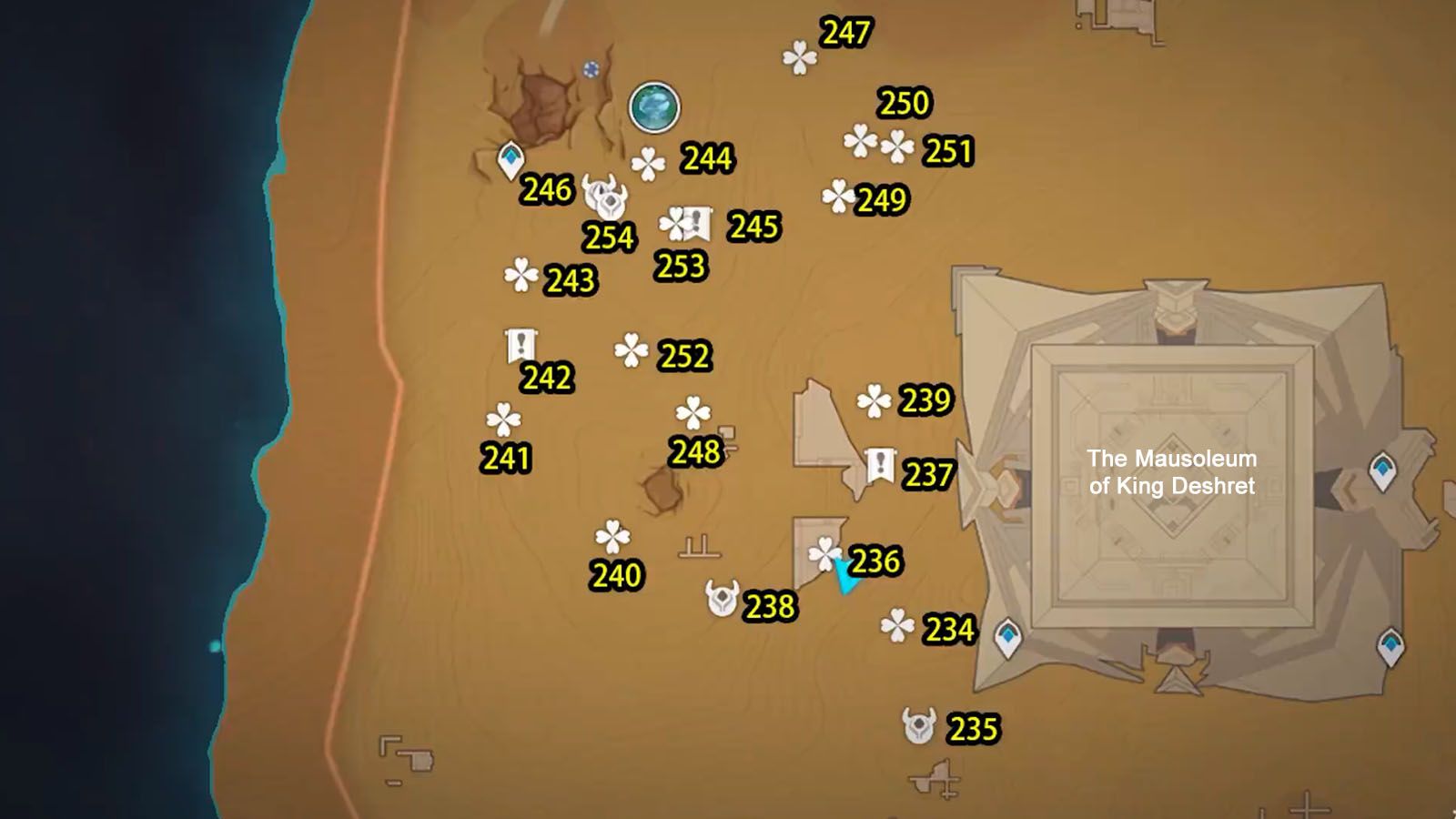 Sumeru Desert Chest Collection Guide 20 — Cave West of Mausoleum I (234 ...
