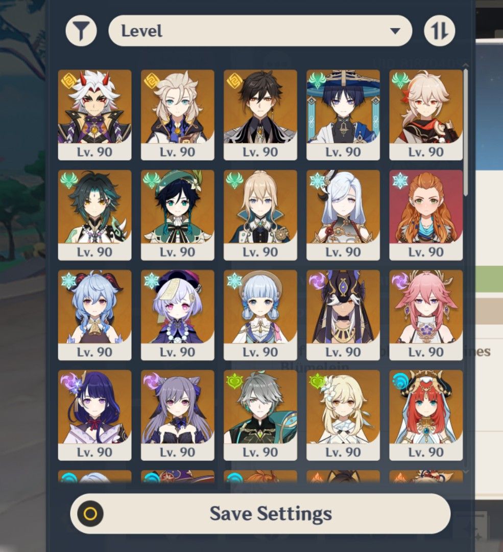 MY CHARACTER COLLECTION Genshin Impact | HoYoLAB