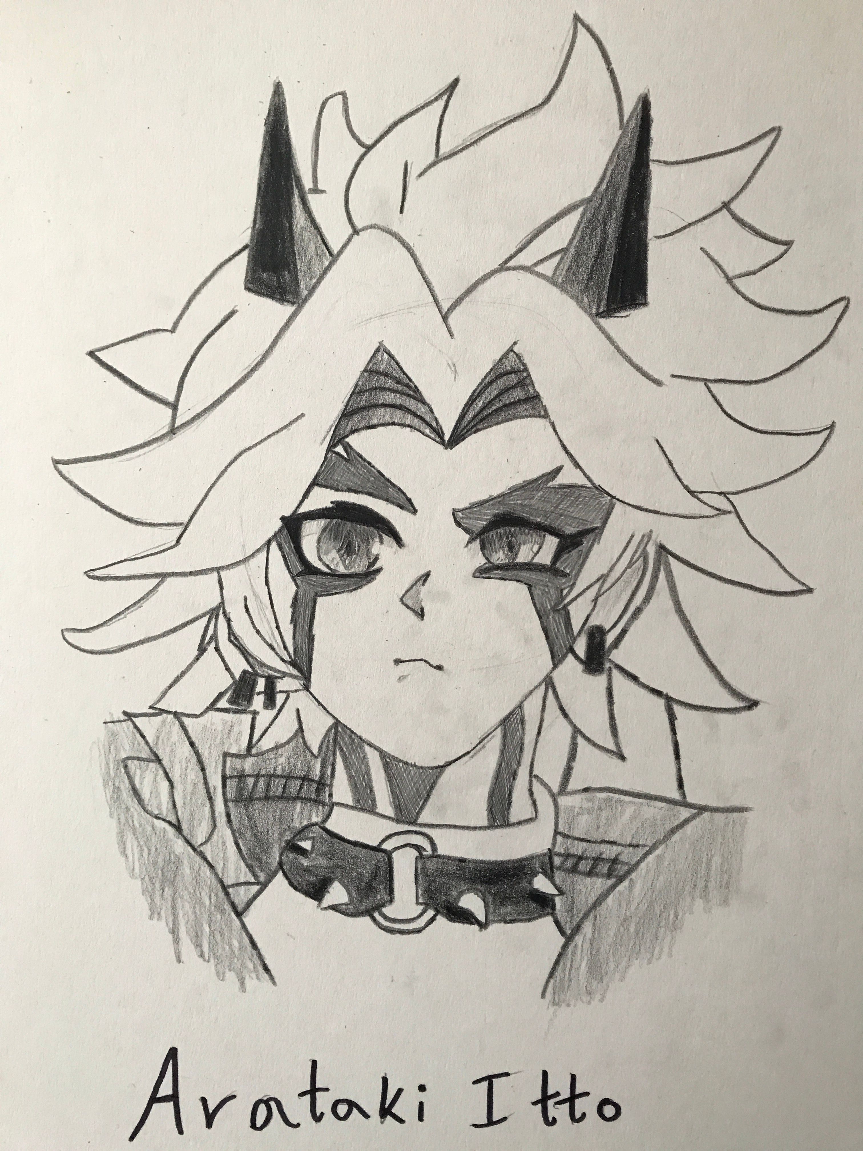 Me drawing Itto Genshin Impact | HoYoLAB